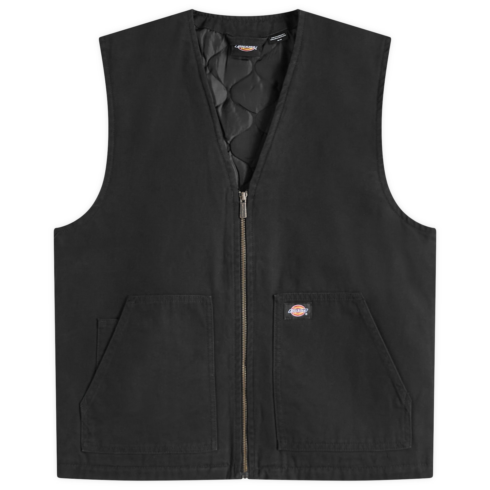 Dickies Duck Canvas Vest Stone Washed Black | END. (US)