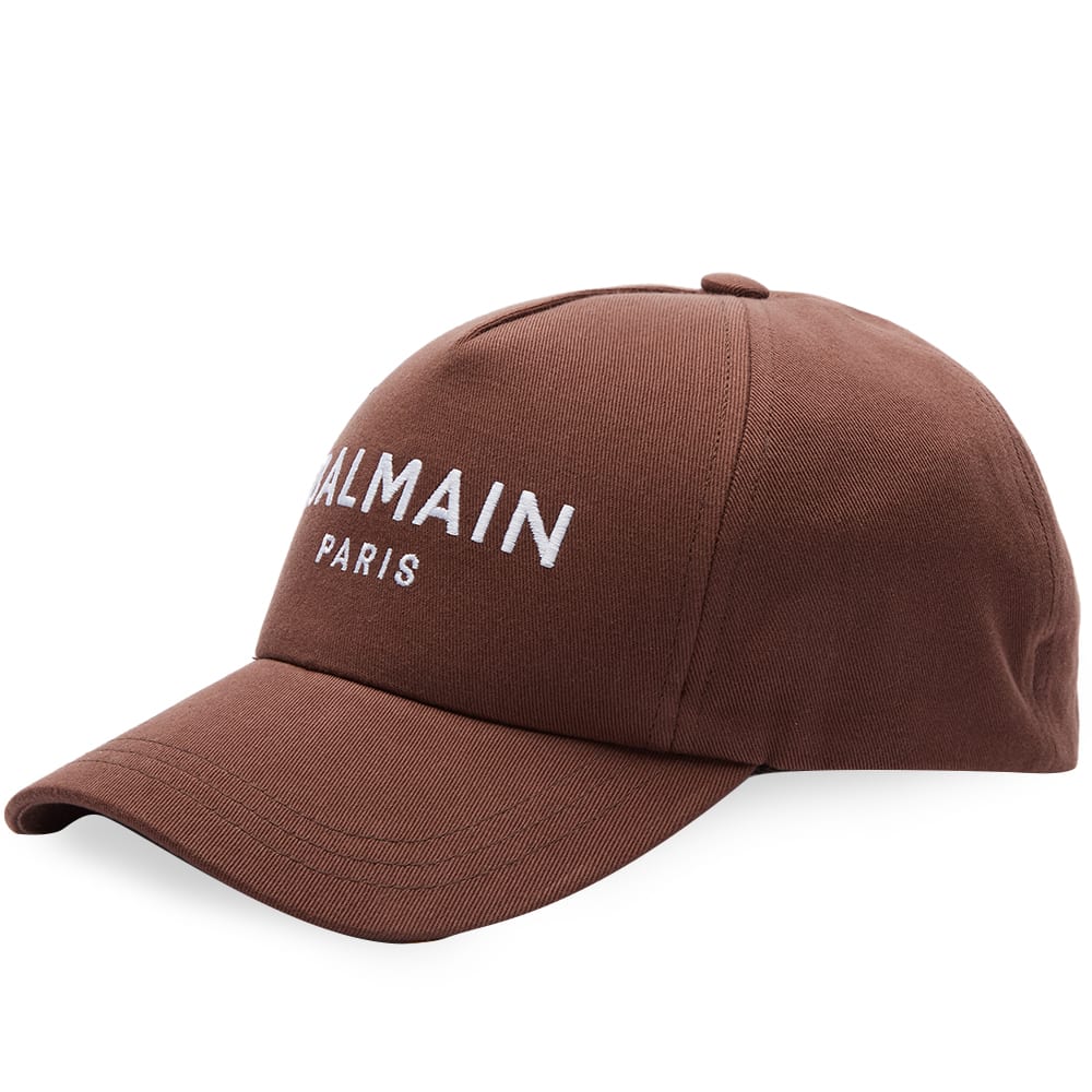Balmain Paris Logo Cap Brown & White | END. (US)