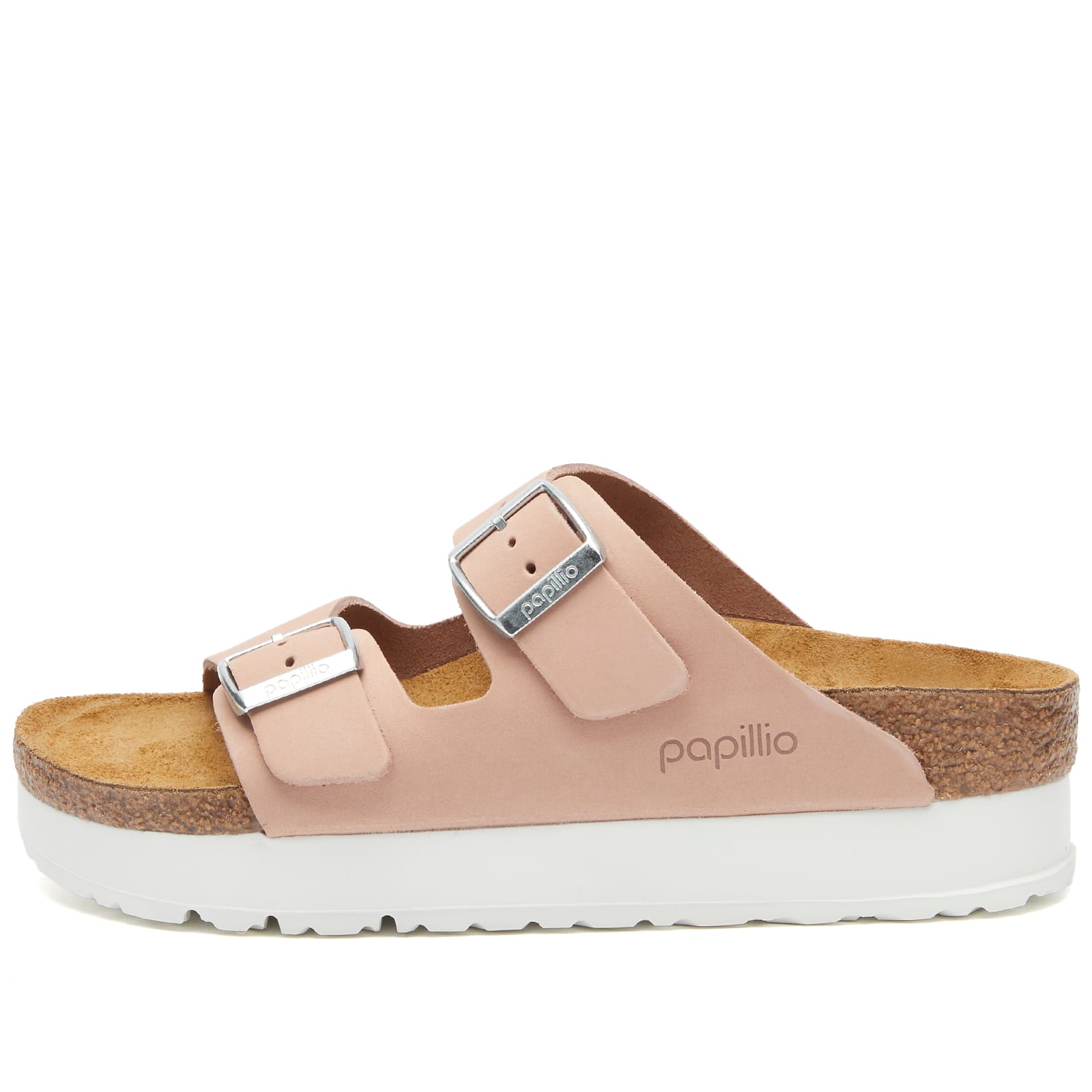 Birkenstock Arizona Platform Flex Nubuck Soft Pink | END. (US)