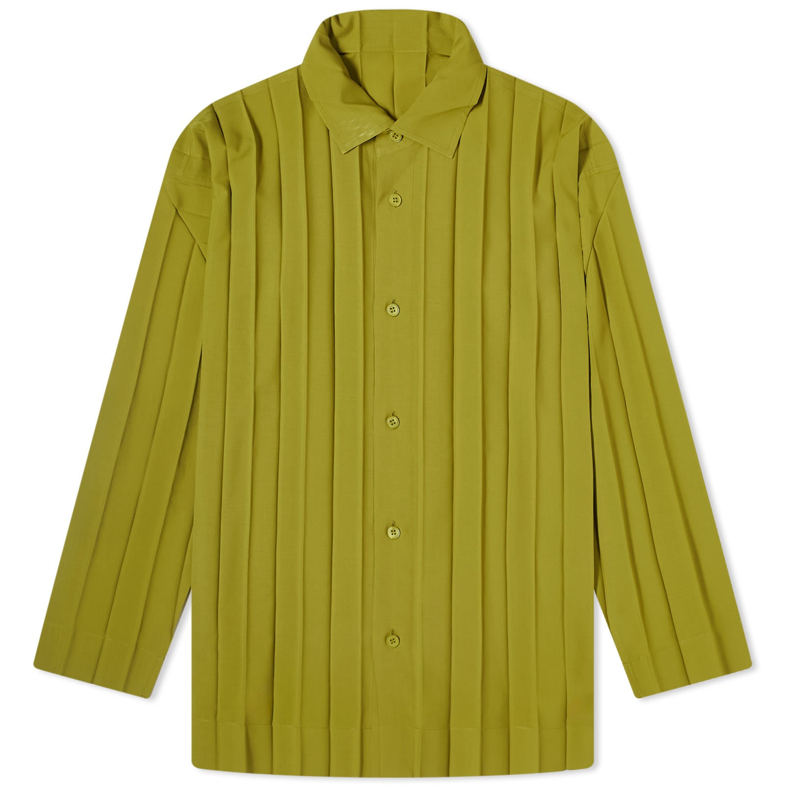 Homme Plissé Issey Miyake Edge Shirt Green | END. (GB)