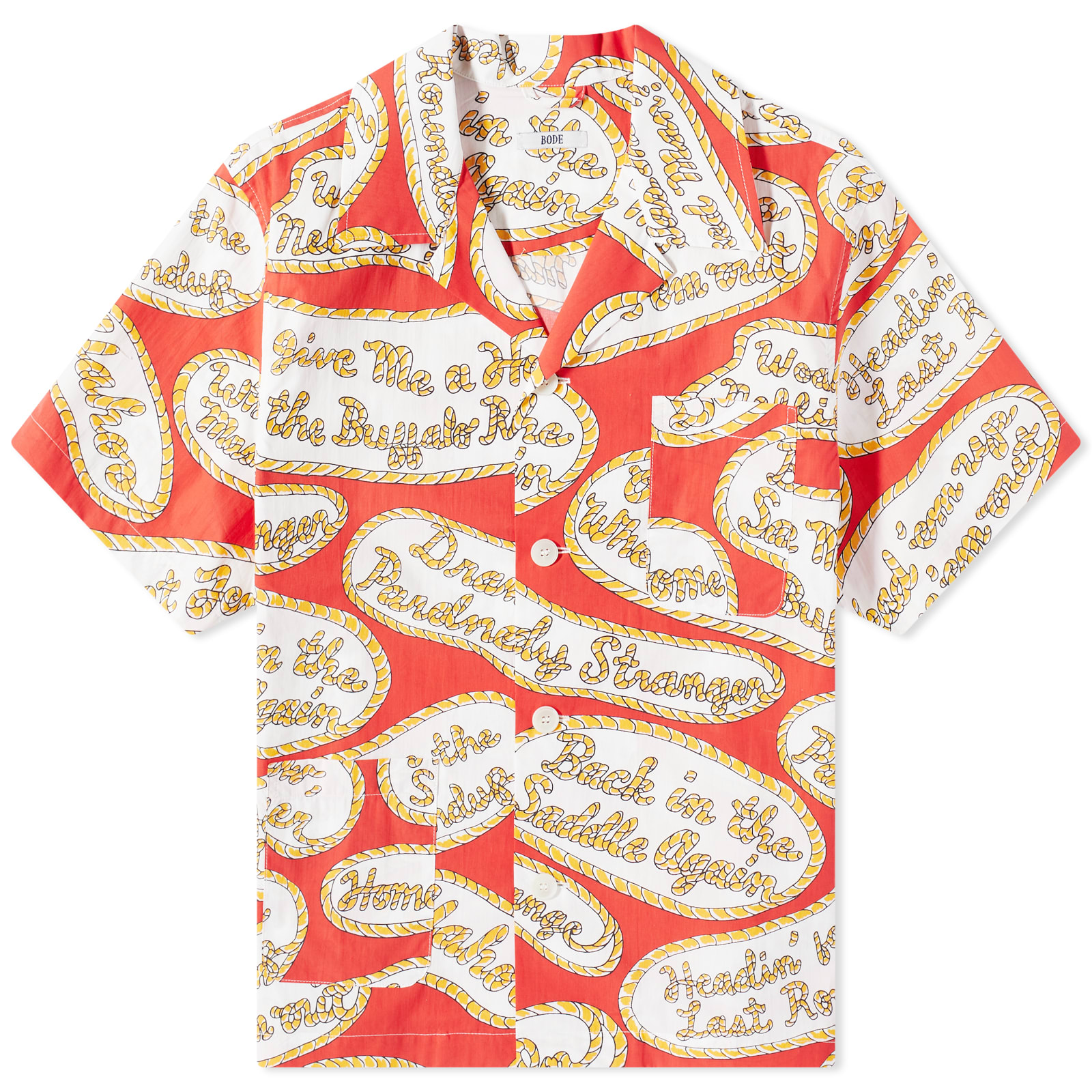 BODE Rodeo Slogan Shirt Red Multi | END. (US)