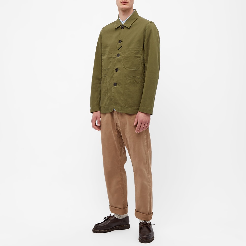 Universal Works Bakers Jacket Light Olive | END. (US)