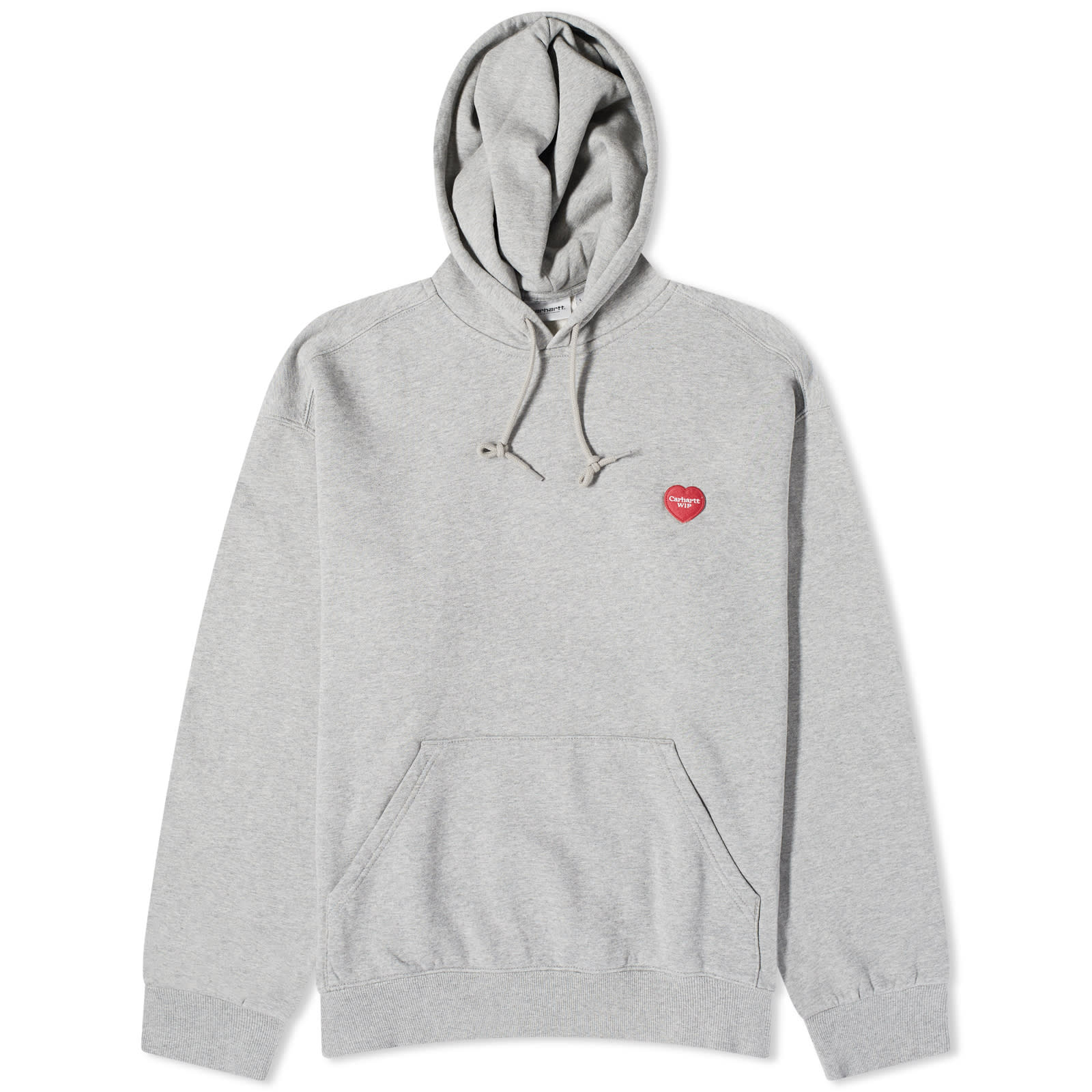 Carhartt WIP Hooded Heart Patch Sweat Grey Heather | END. (AR)