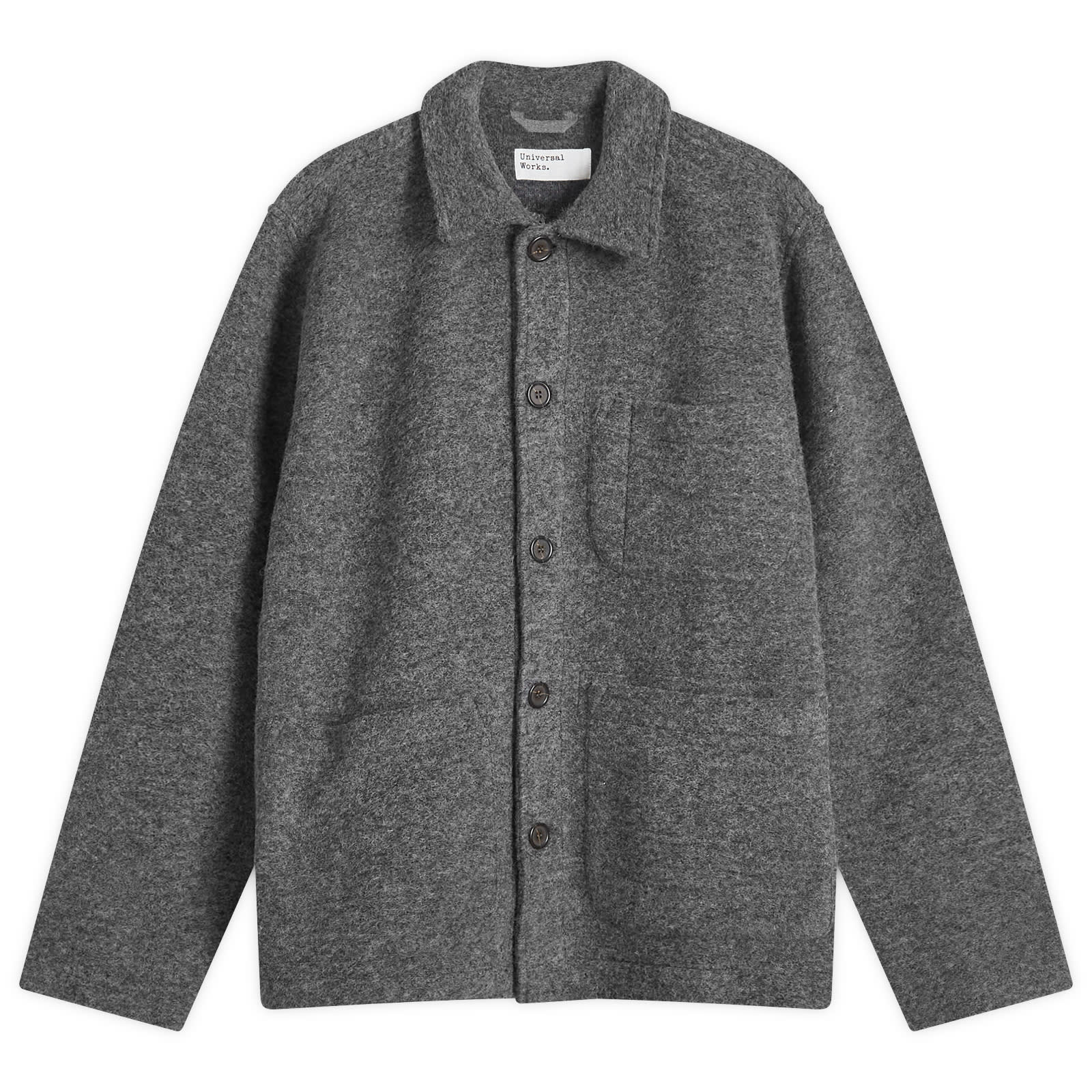 Universal Works Wool Fleece Field Jacket Grey Marl | END. (GB)