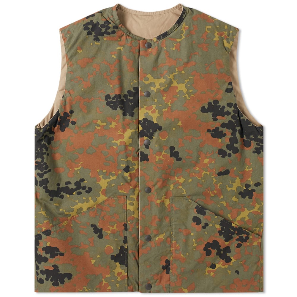 orSlow Reversible Shell Vest Camo & Khaki | END. (AU)