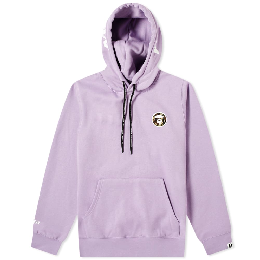 AAPE Hood Logo Popover Hoodie Light Purple | END. (KR)