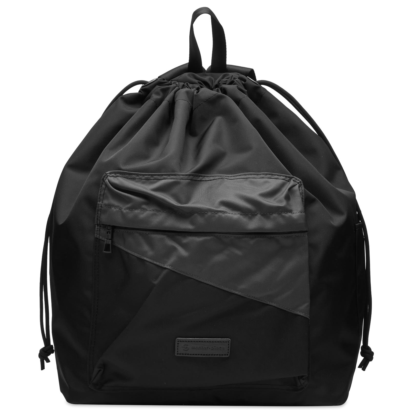 Master-Piece Slant Drawstring Backpack Black & Grey | END. (US)
