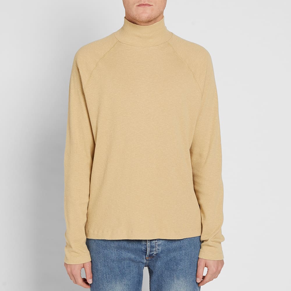 Our Legacy SPLASH Ribbed Raglan Polo Beige | END. (US)