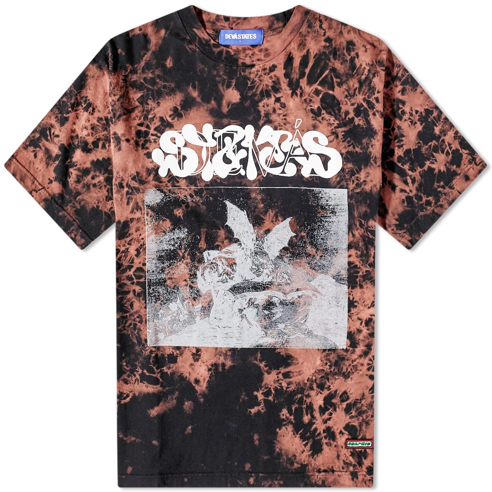Deva States Fallen Logo T-Shirt Bleached Black | END. (GB)
