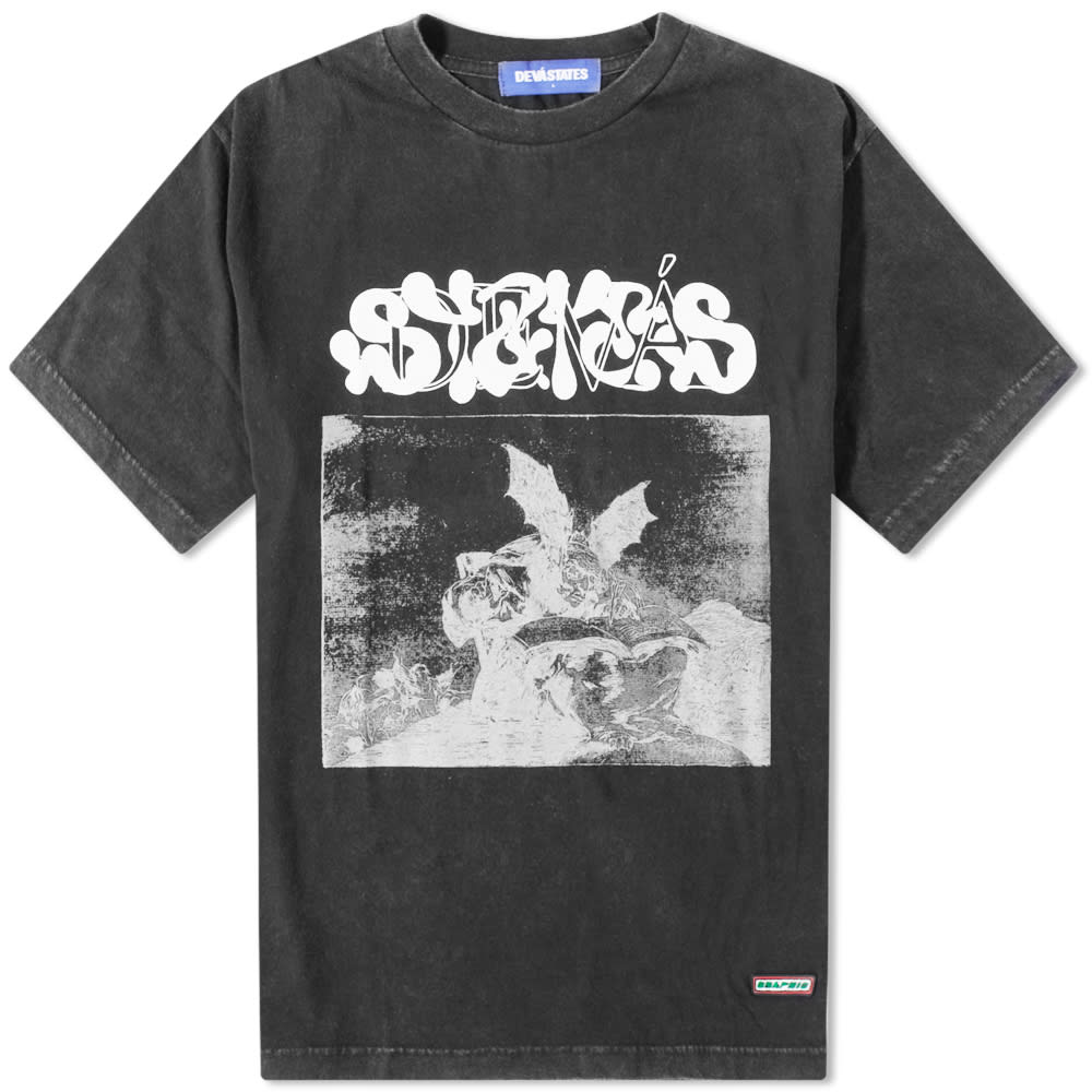 Deva States Fallen Logo T-Shirt Washed Black | END.