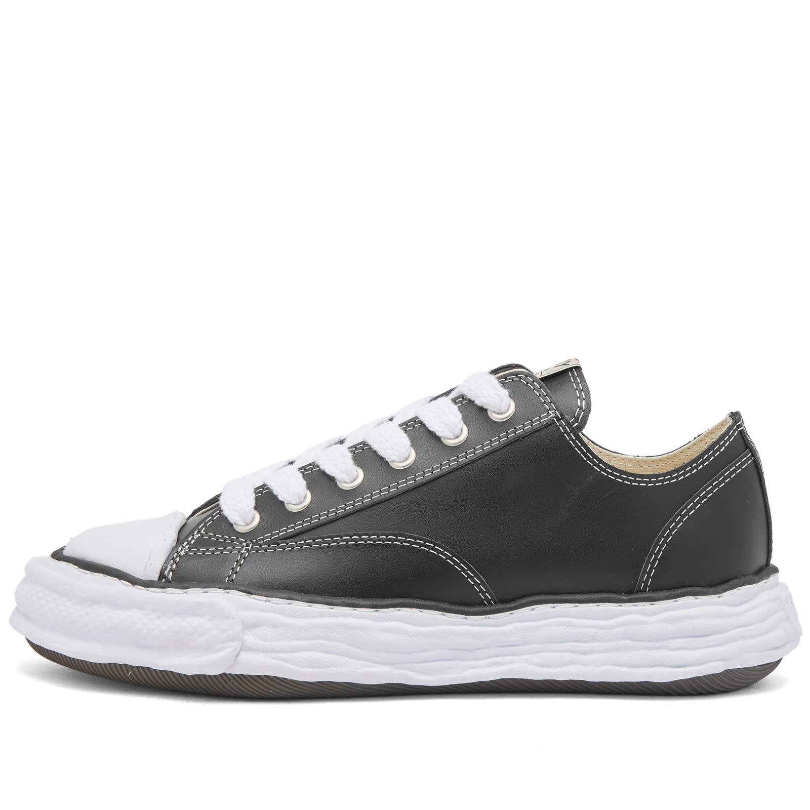 Maison MIHARA YASUHIRO Men's Peterson 23 Low Leather Sneaker Black ...