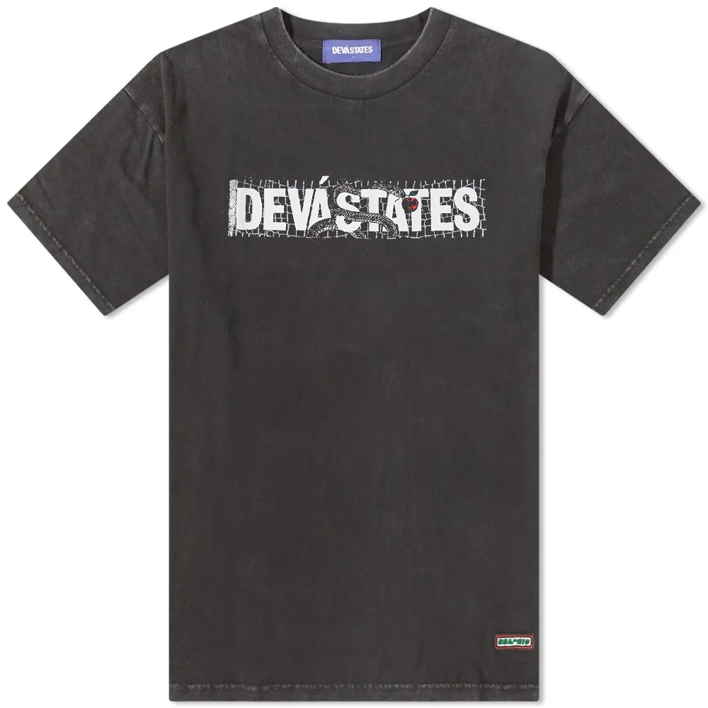 Deva States Serpents Logo T-Shirt Washed Black | END. (AR)