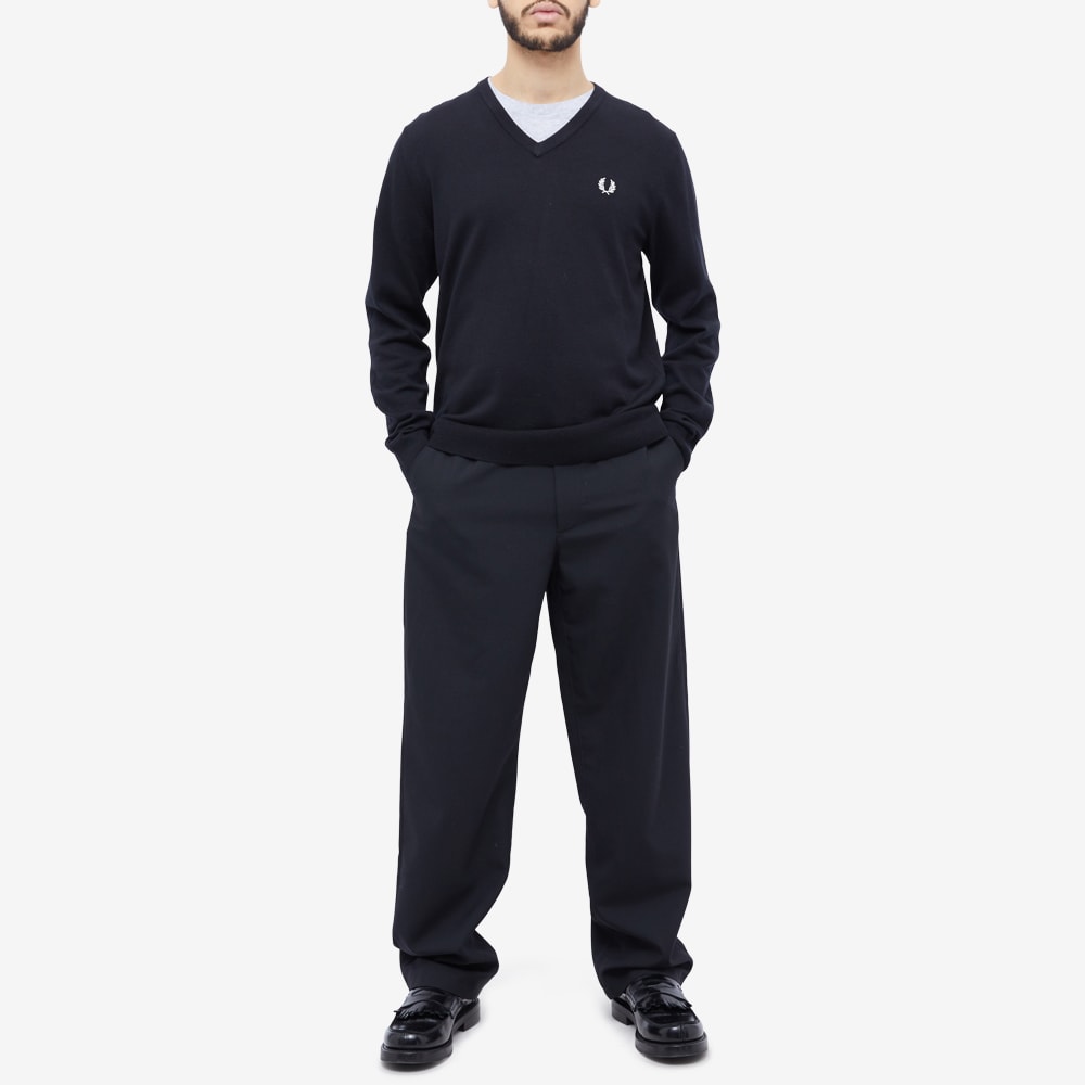 Fred Perry V-Neck Knit Black | END. (US)