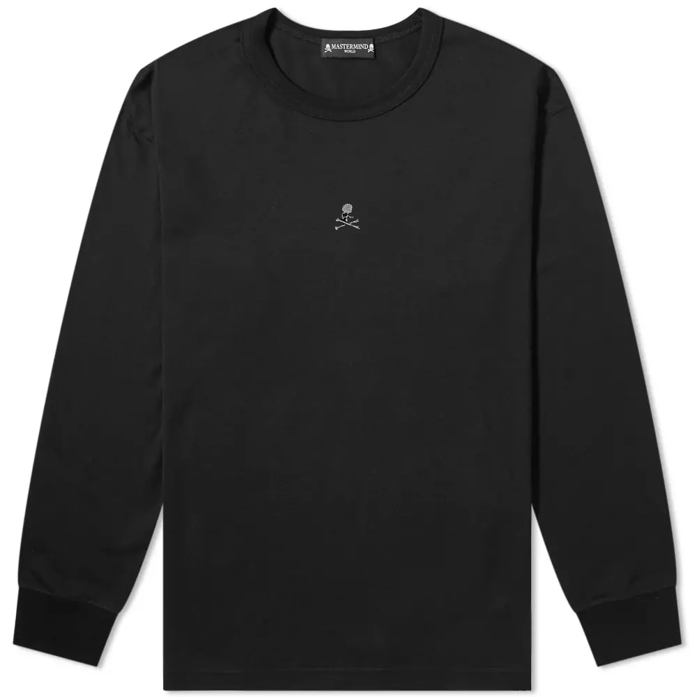 MASTERMIND WORLD Long Sleeve Glass Beads Logo T-Shirt Black | END. (AR)