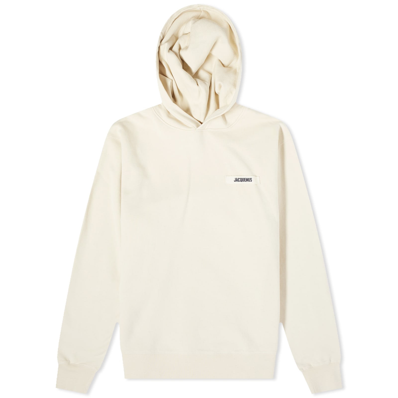 Jacquemus Gros Grain Logo Hoodie Beige | END.