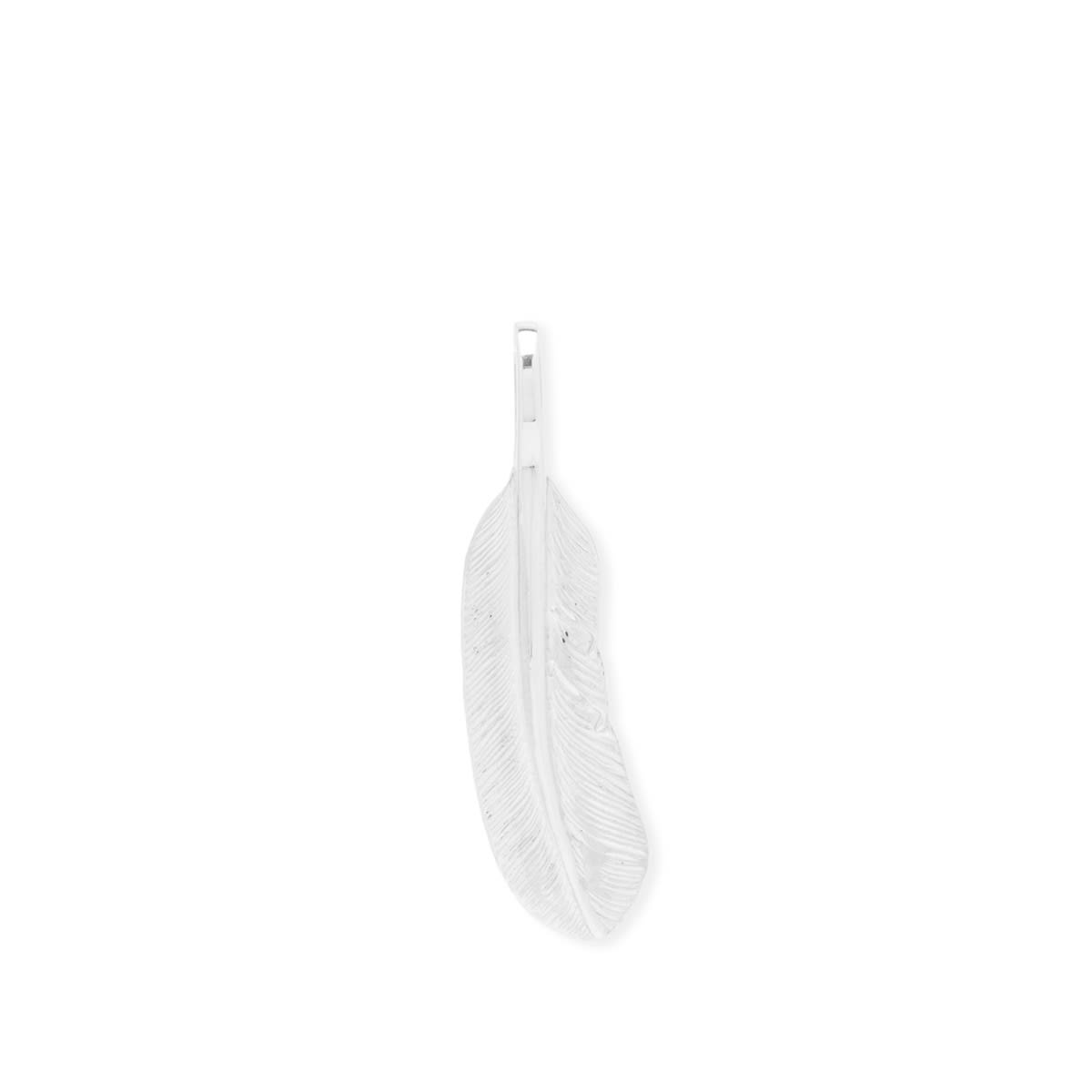 First Arrows Feather Silver Small Pendant Silver | END. (US)