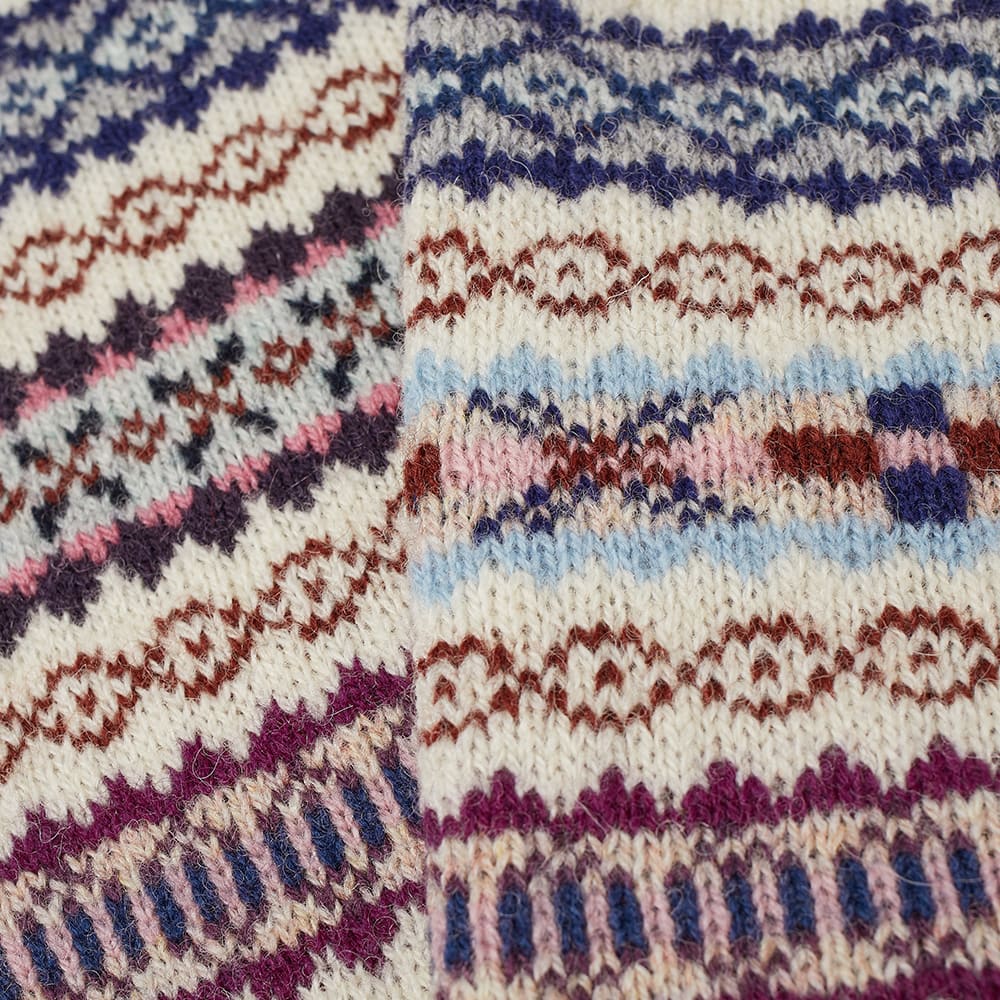 Jamieson's of Shetland Fair Isle Scarf Ecru | END.