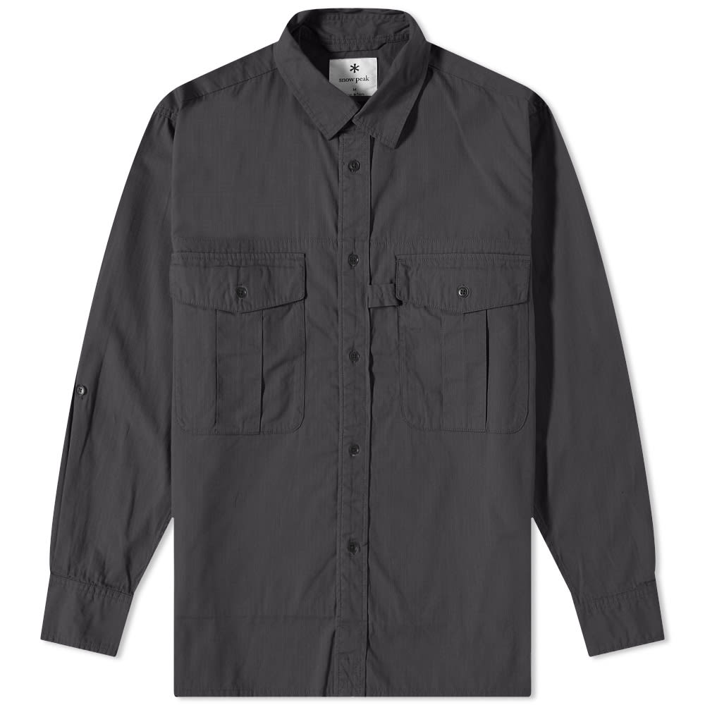 Snow Peak Takibi Light Ripstop Shirt Black | END. (US)