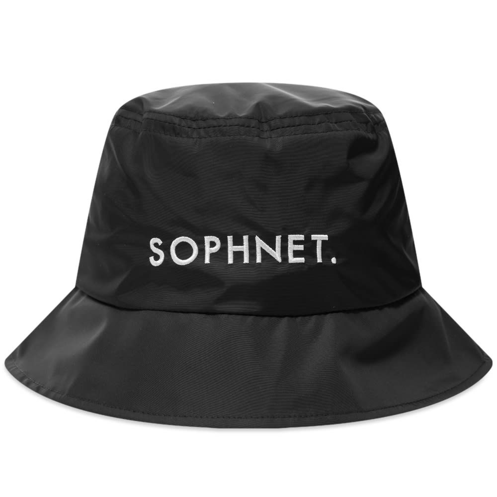 SOPHNET. Limonta Nylon Bucket Hat Black | END. (ES)