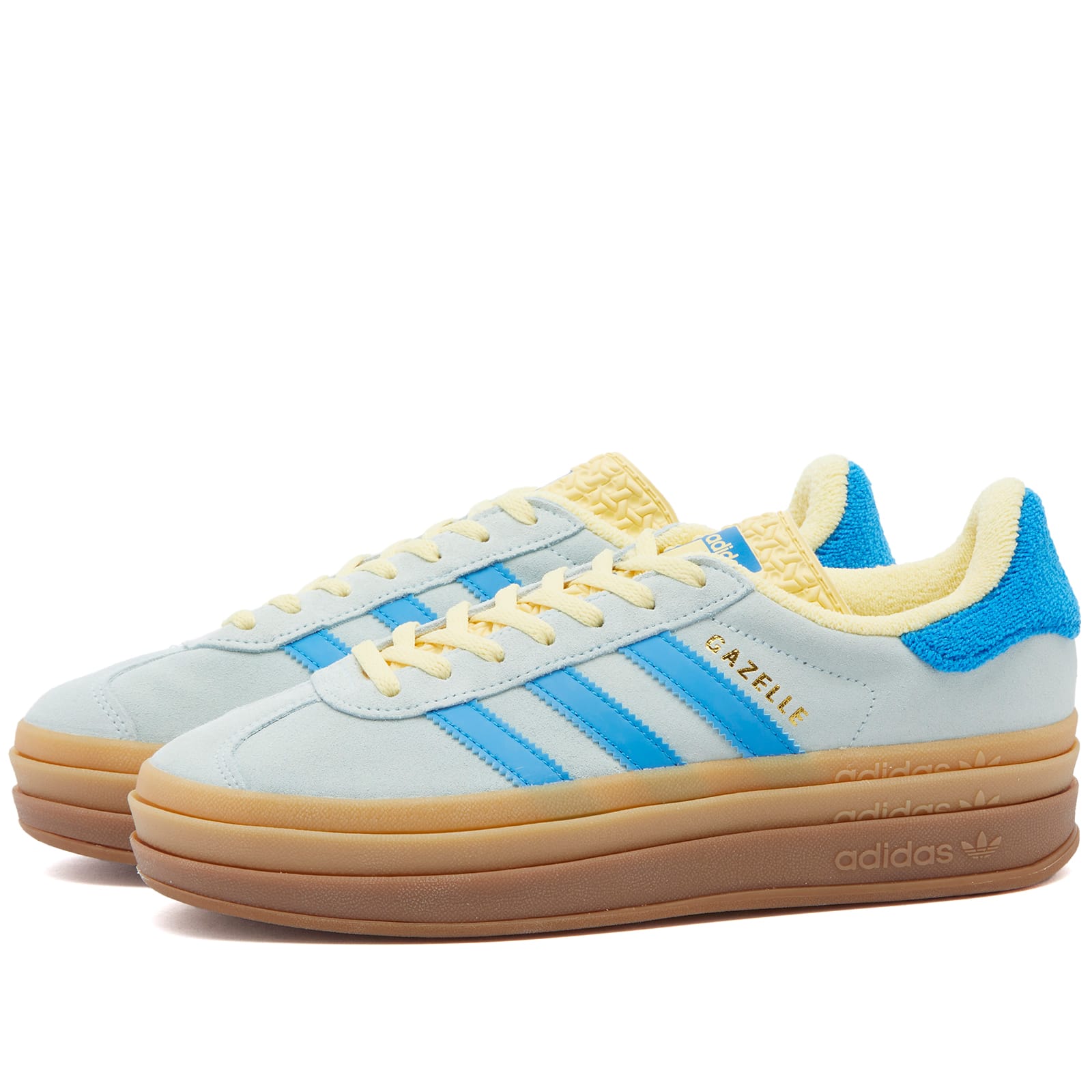 Adidas GAZELLE BOLD W Almost Blue, Bright Blue & Almost Yellow | END.
