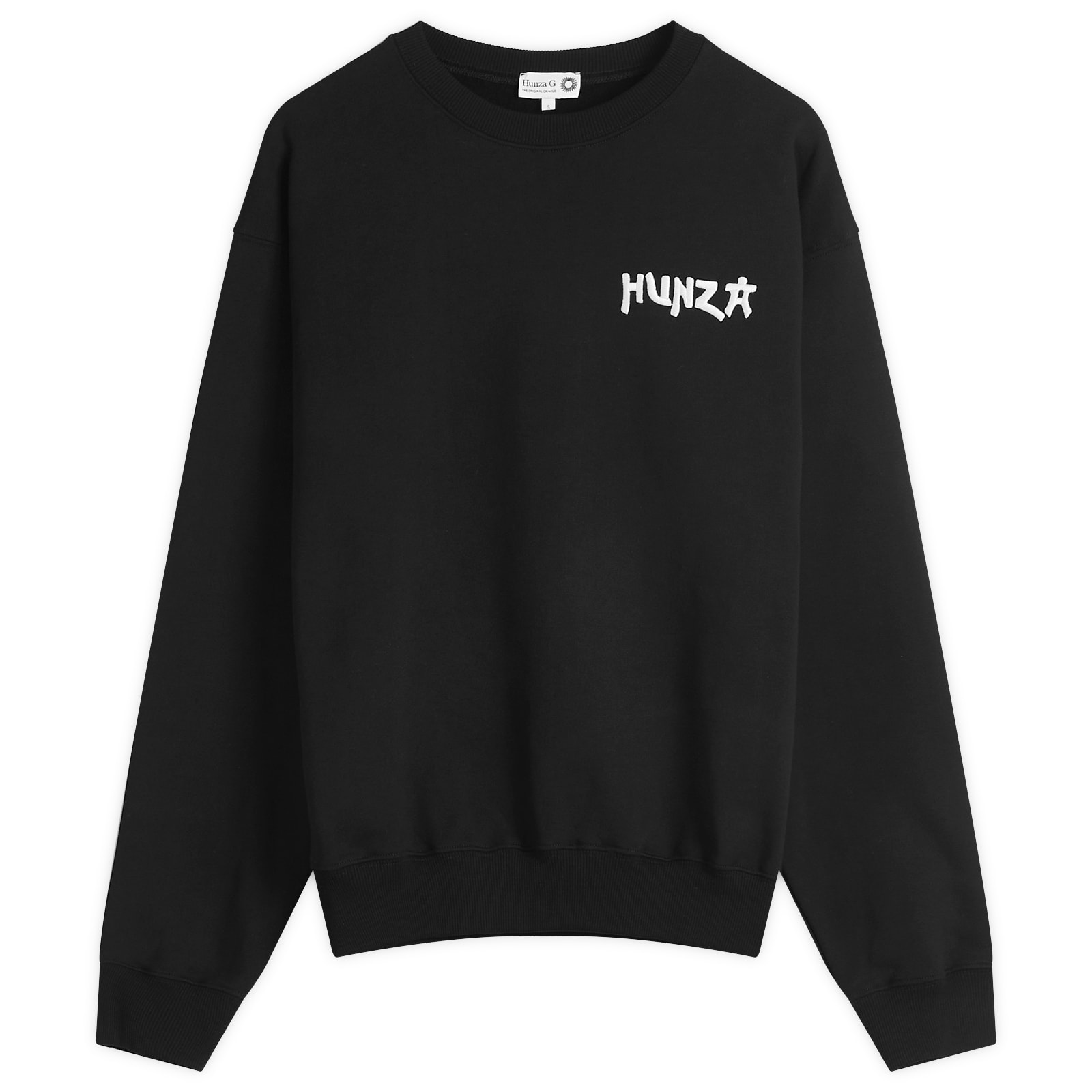 Hunza G 80s Logo Embroidered Sweater Presented by END. Black | END. (US)