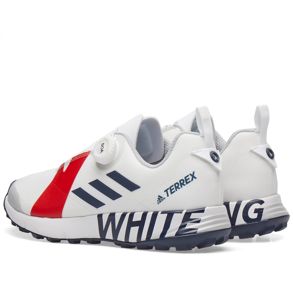 Adidas x White Mountaineering Terrex Two Boa White, Navy & Red | END. (US)