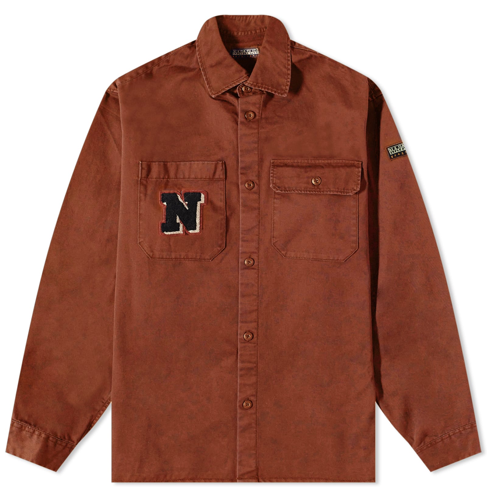 Napapijri Logo Overshirt Brown | END. (Global)