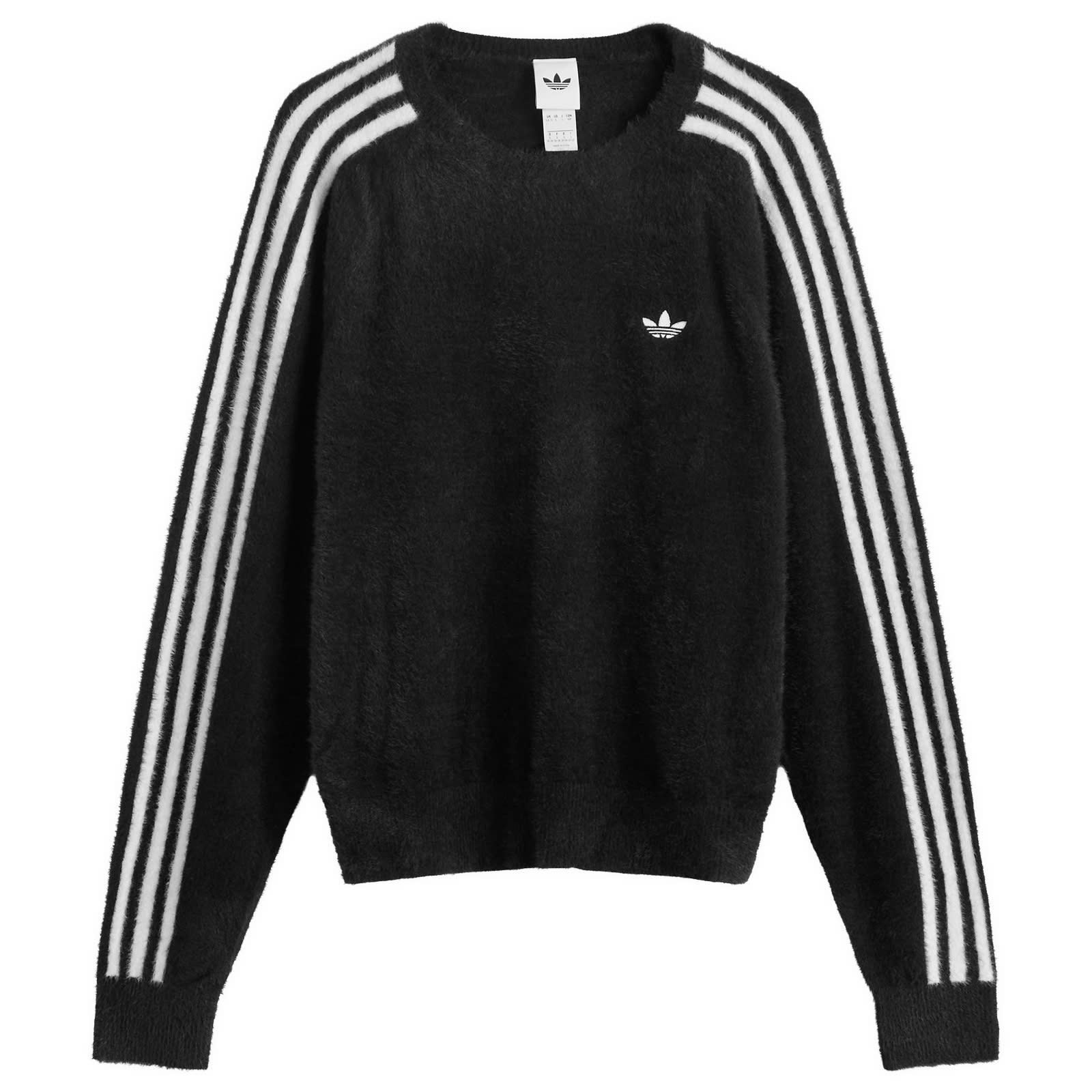 adidas Adicolor Holiday Knit Sweatshirt Black | END. (US)