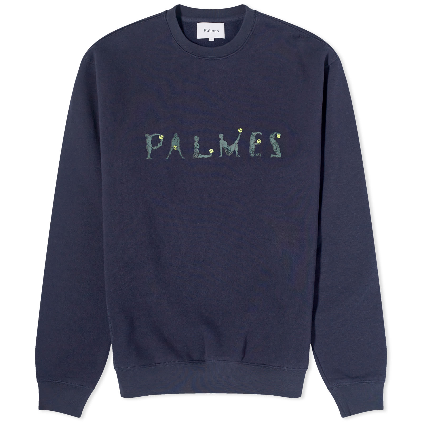 Palmes Letters Crew Sweat Navy | END. (US)
