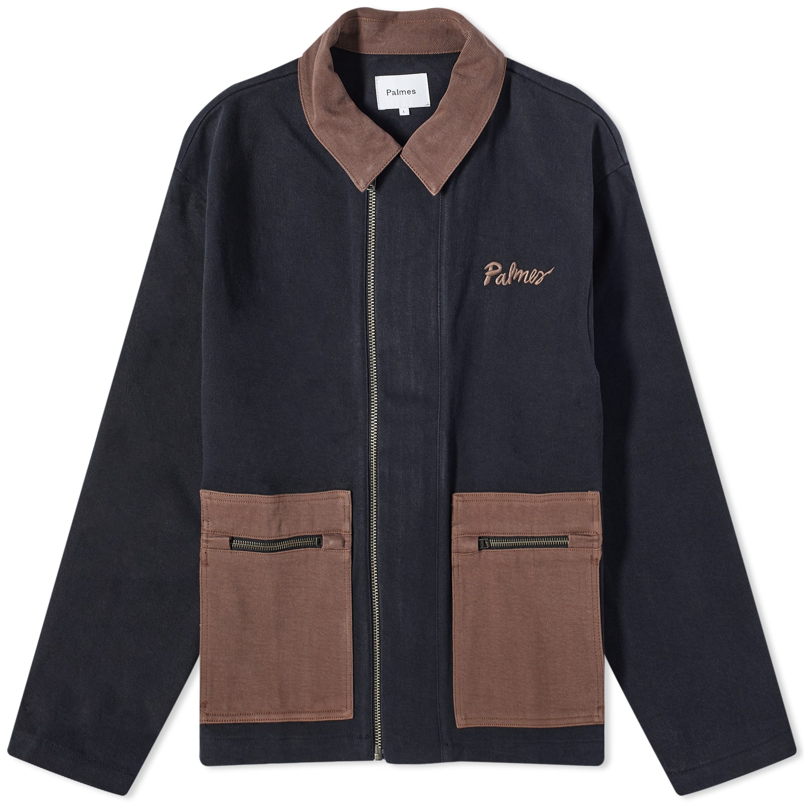 Palmes Double Zip Jacket Black & Brown | END. (US)