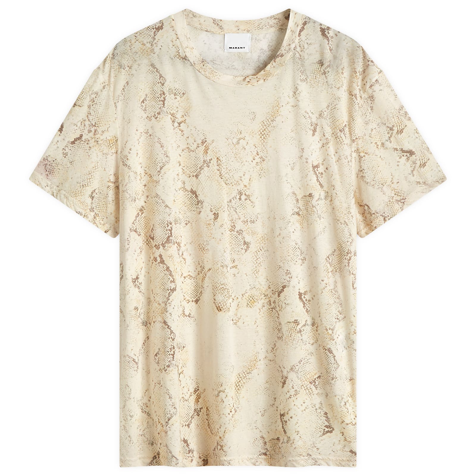 Isabel Marant Luk Snake Print T-Shirt Sand | END. (JP)