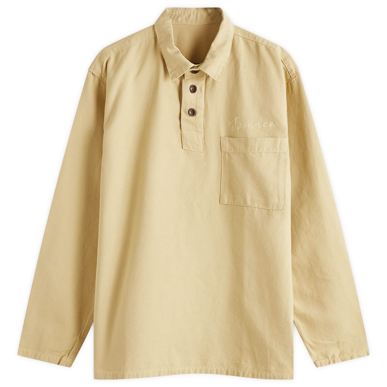 Service Works Canvas Script Popover Jacket Pale Khaki | END. (US)