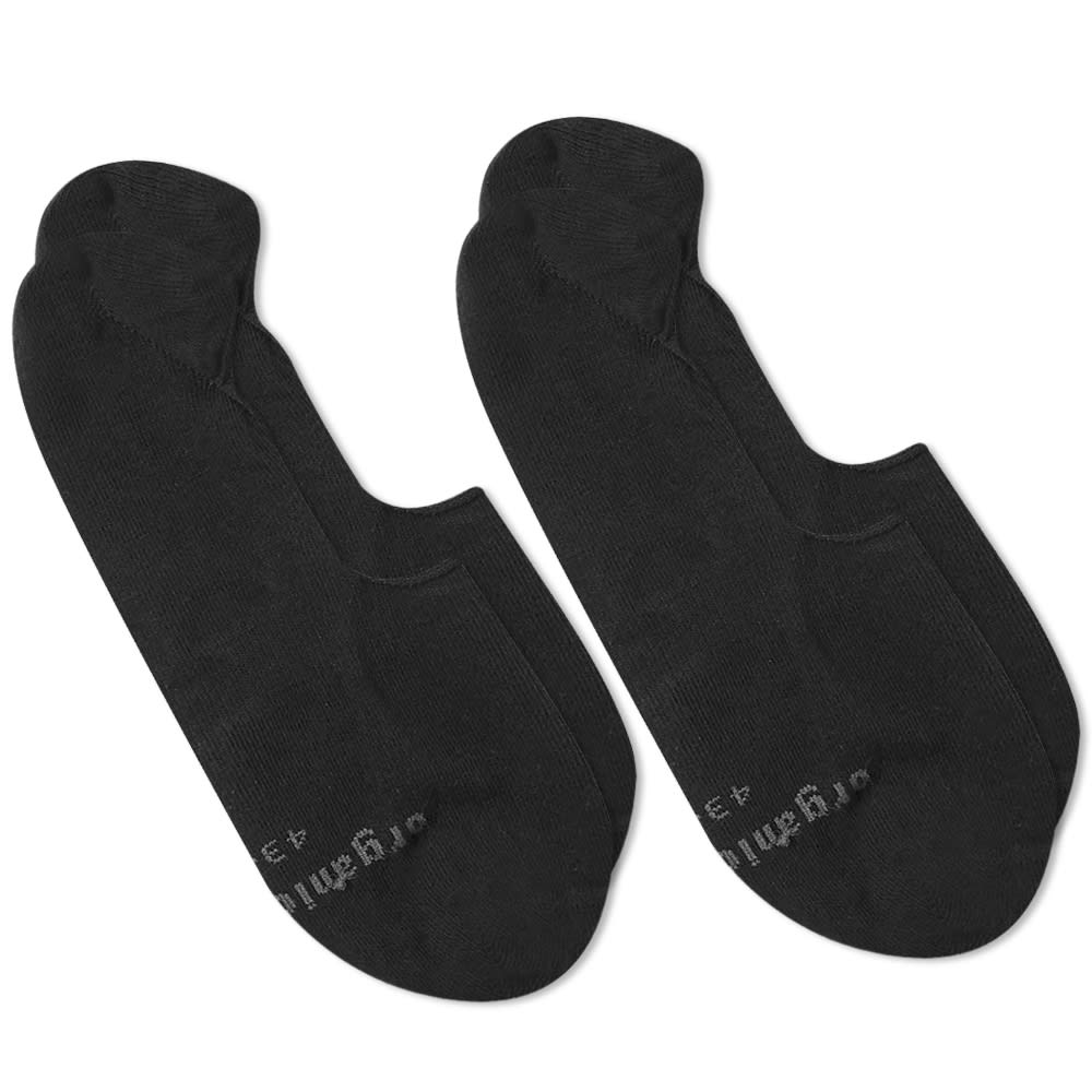 Organic Basics Organic Cotton No-Show Socks - 2 Pack Black | END. (US)