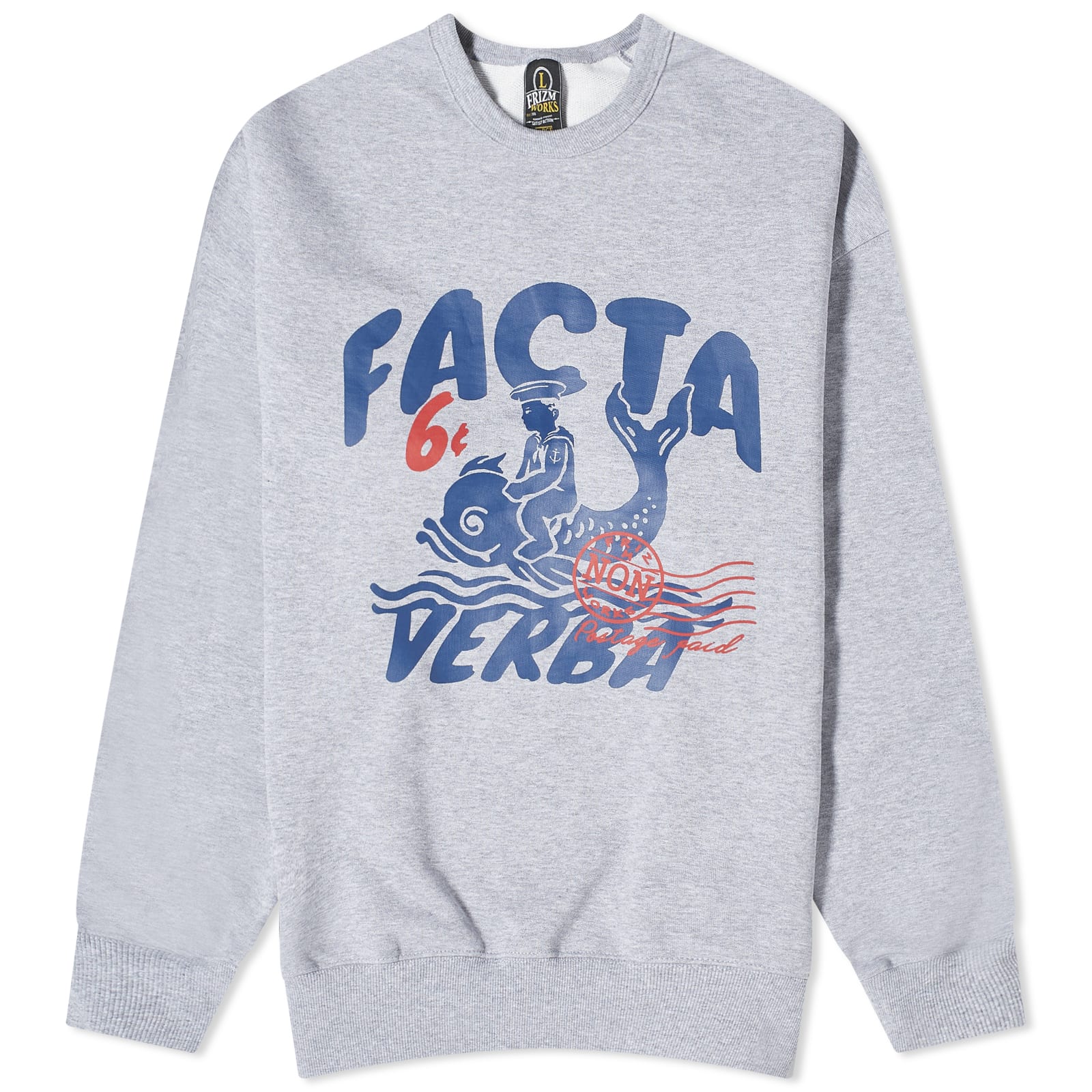 FrizmWORKS Postage Stamp Sweatshirt Gray | END. (GB)