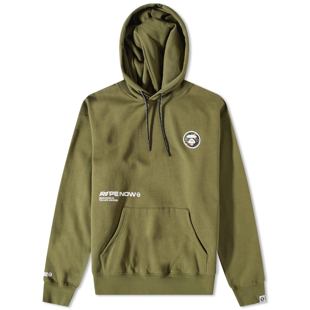 AAPE AAPE Now Popover Hoodie Khaki | END.