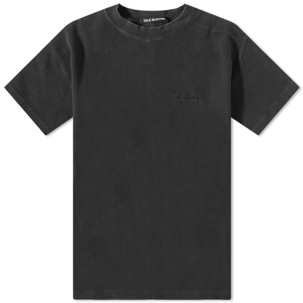 Cole Buxton Waffle Lounge Tee Black | END. (TW)