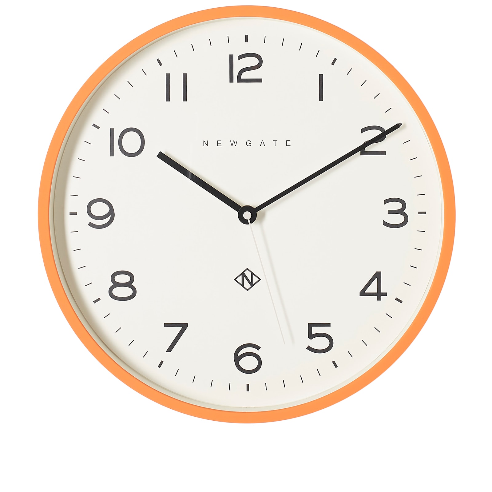 Newgate Clocks Echo Number Three Wall Clock Orange | END. (KR)