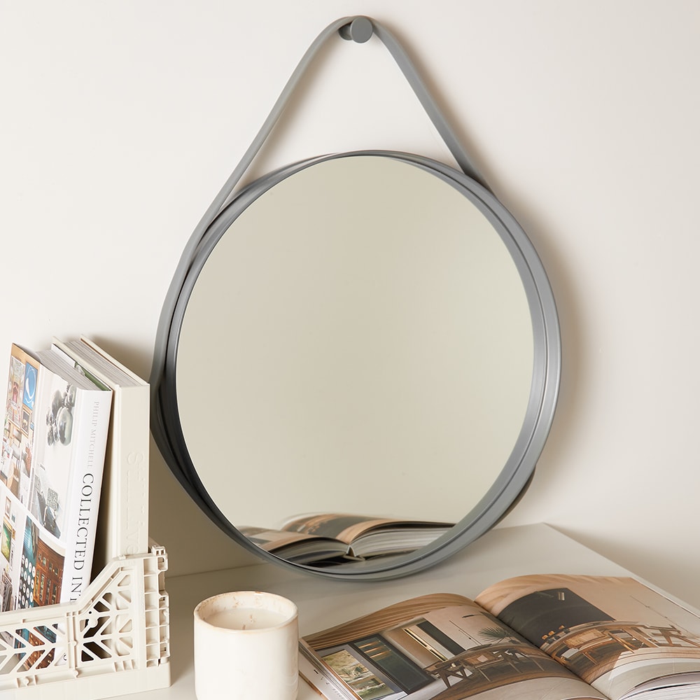 HAY Strap Mirror - 50cm Grey | END.