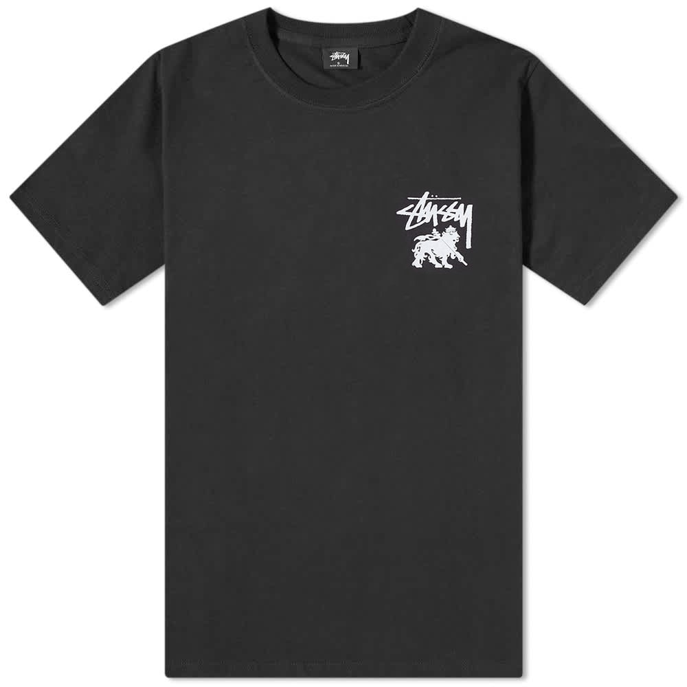 Stussy Rasta Dot Pig. Dyed T-Shirt Black | END. (US)