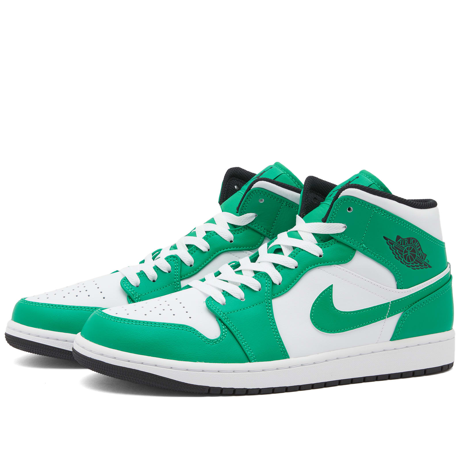Air Jordan 1 Mid Lucky Green & Black | END.