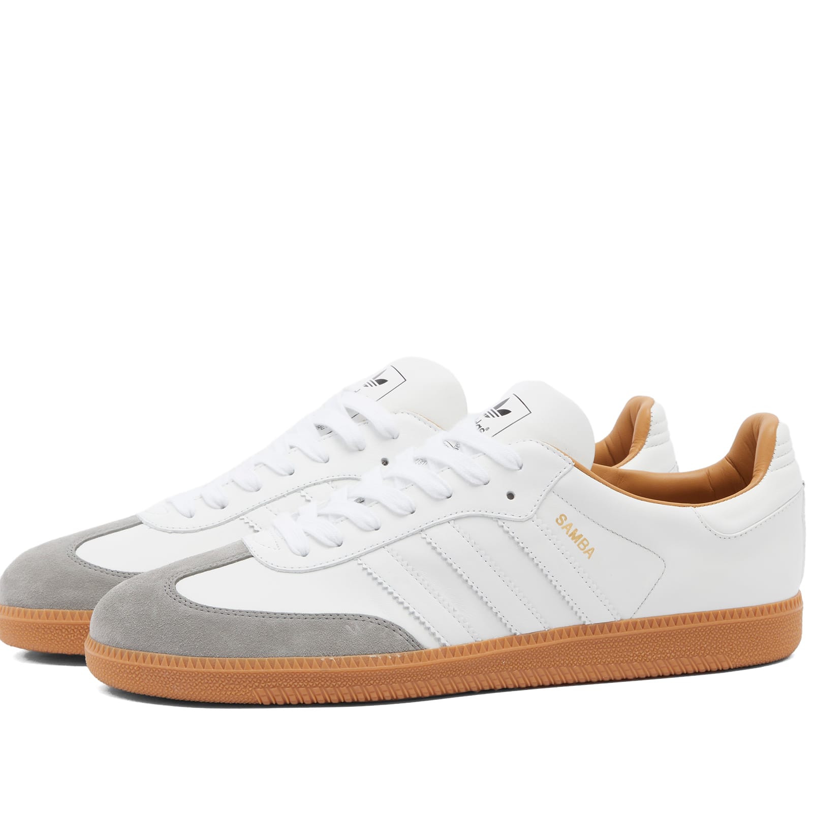 Adidas Samba OG Made in Italy Core White, Core White & Gum | END.
