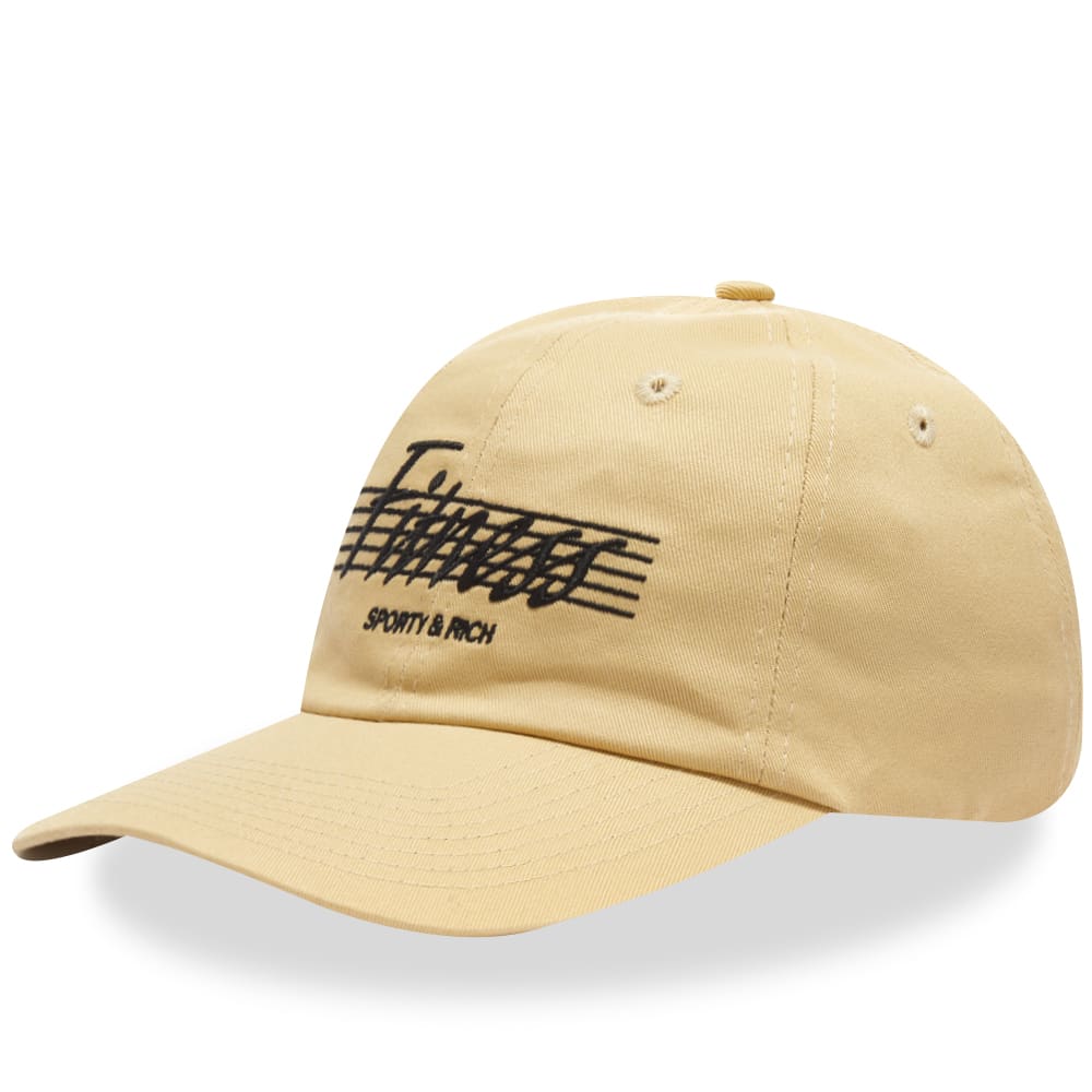 Sporty & Rich 80's Fitness Cap Cream Puff & Black | END. (GB)