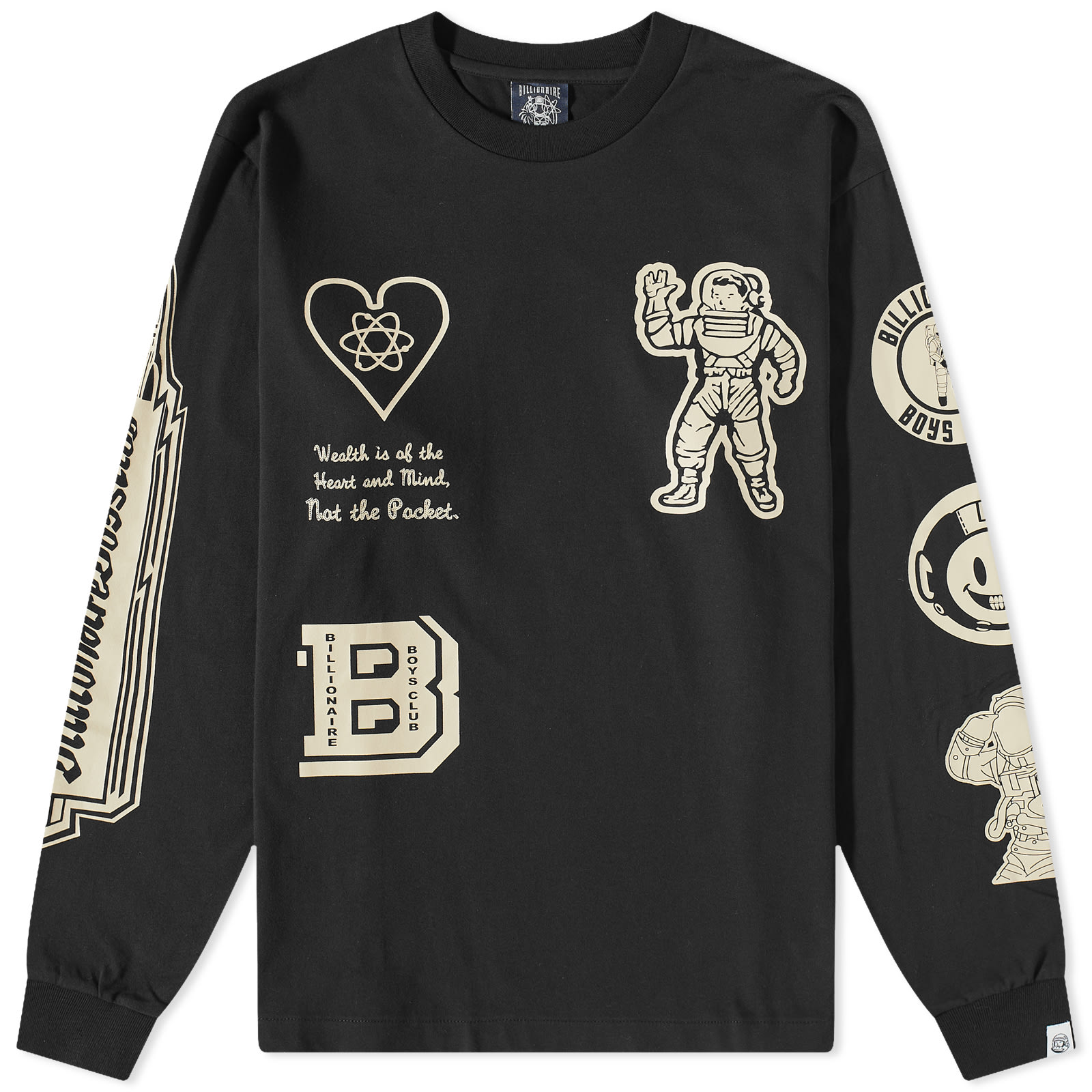 Billionaire Boys Club Long Sleeve Galaxy T-Shirt Black | END. (US)