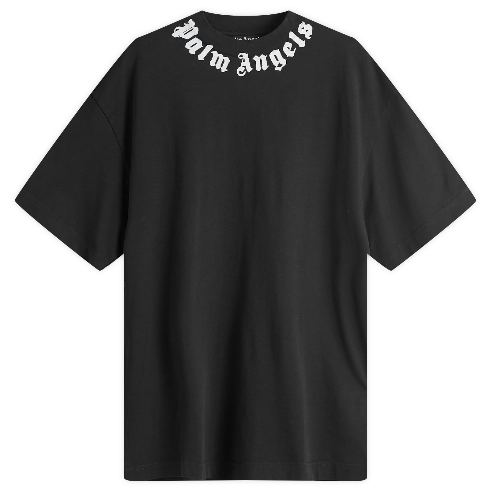 Palm Angels Neck Logo T-Shirt Black | END. (US)