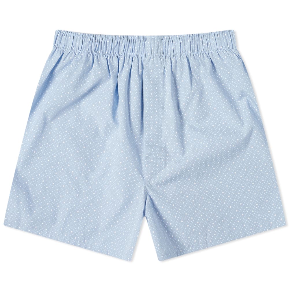 Sunspel Printed Boxer Shorts Pale Blue & White | END. (GB)