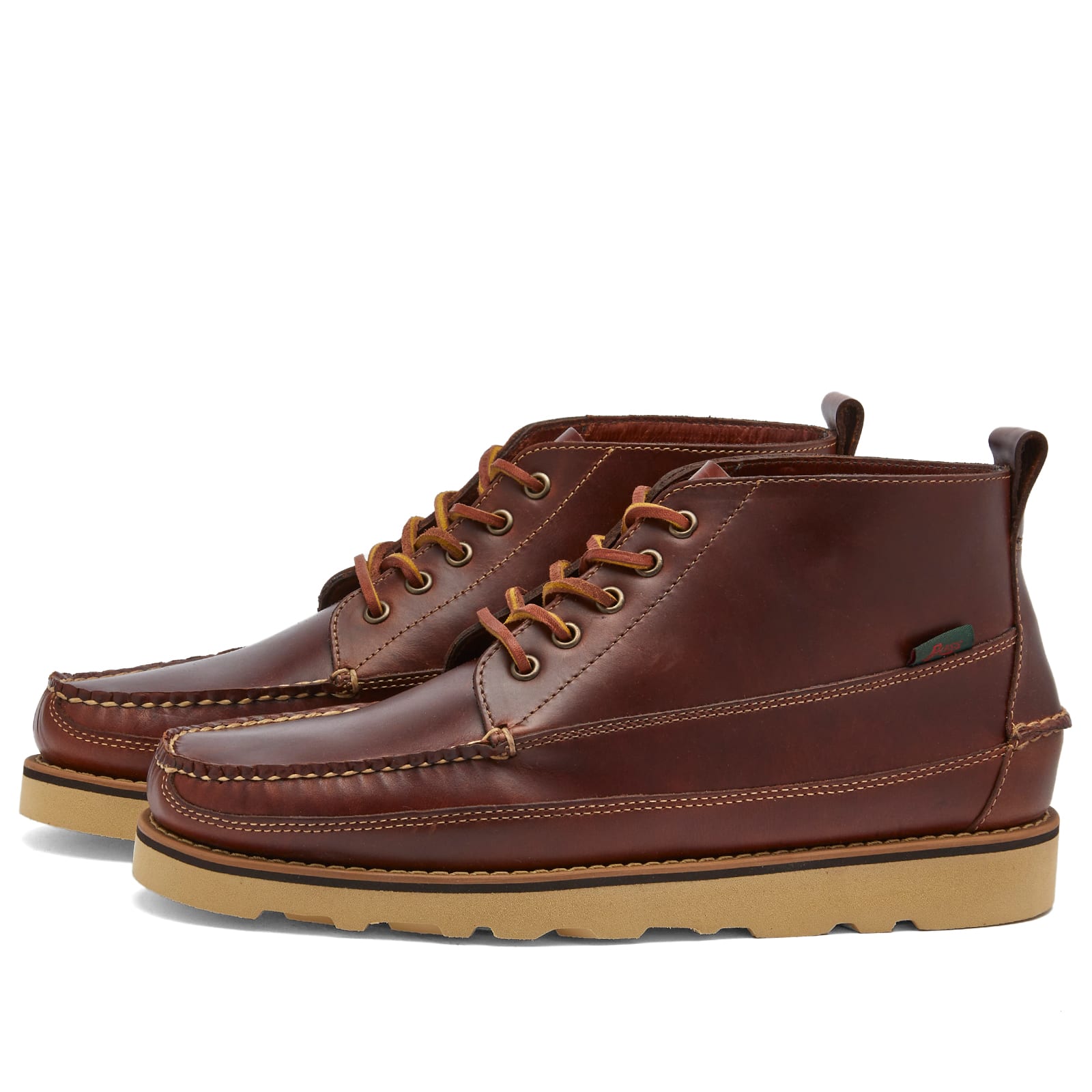 Bass Weejuns Camp Moc III Ranger Boot Dark Brown Leather | END.