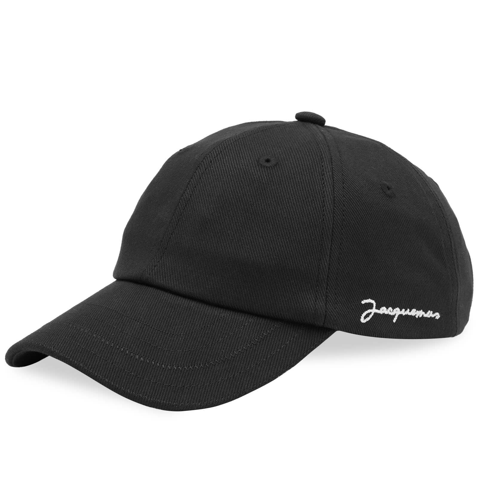 Jacquemus Script Logo Cap Black | END.