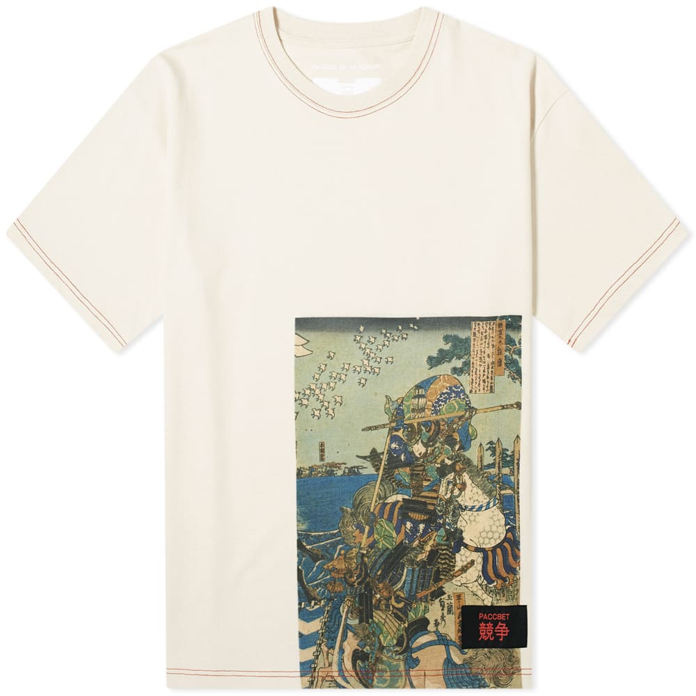 PACCBET Japanese Print Tee Beige | END. (AR)