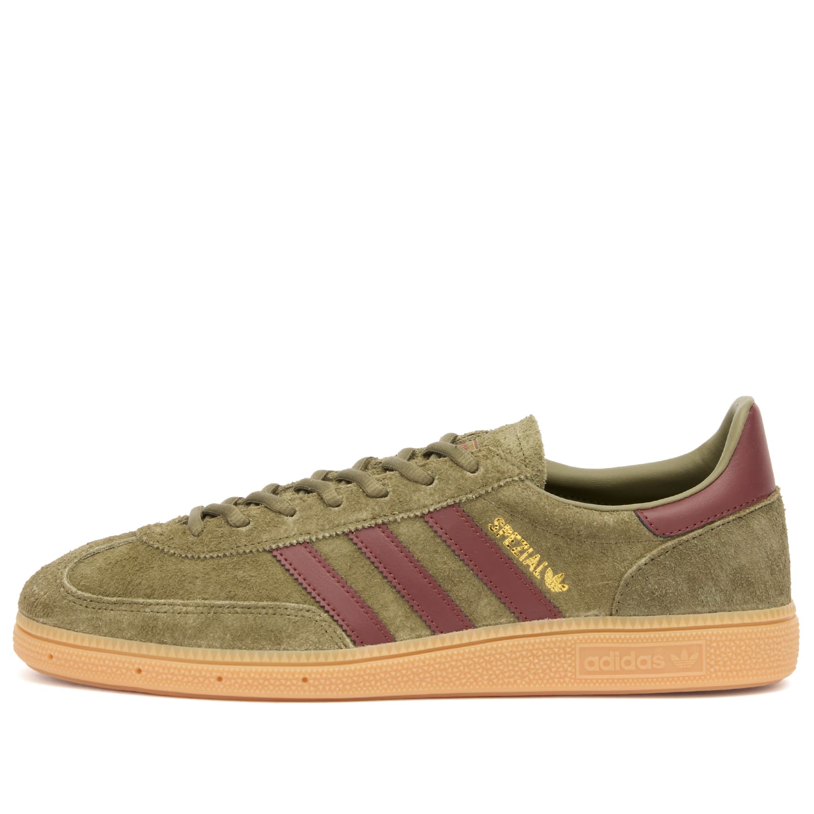 Adidas Men's Handball Spezial Sneaker Focus Olive/Fox Brown/Gum 3 ...