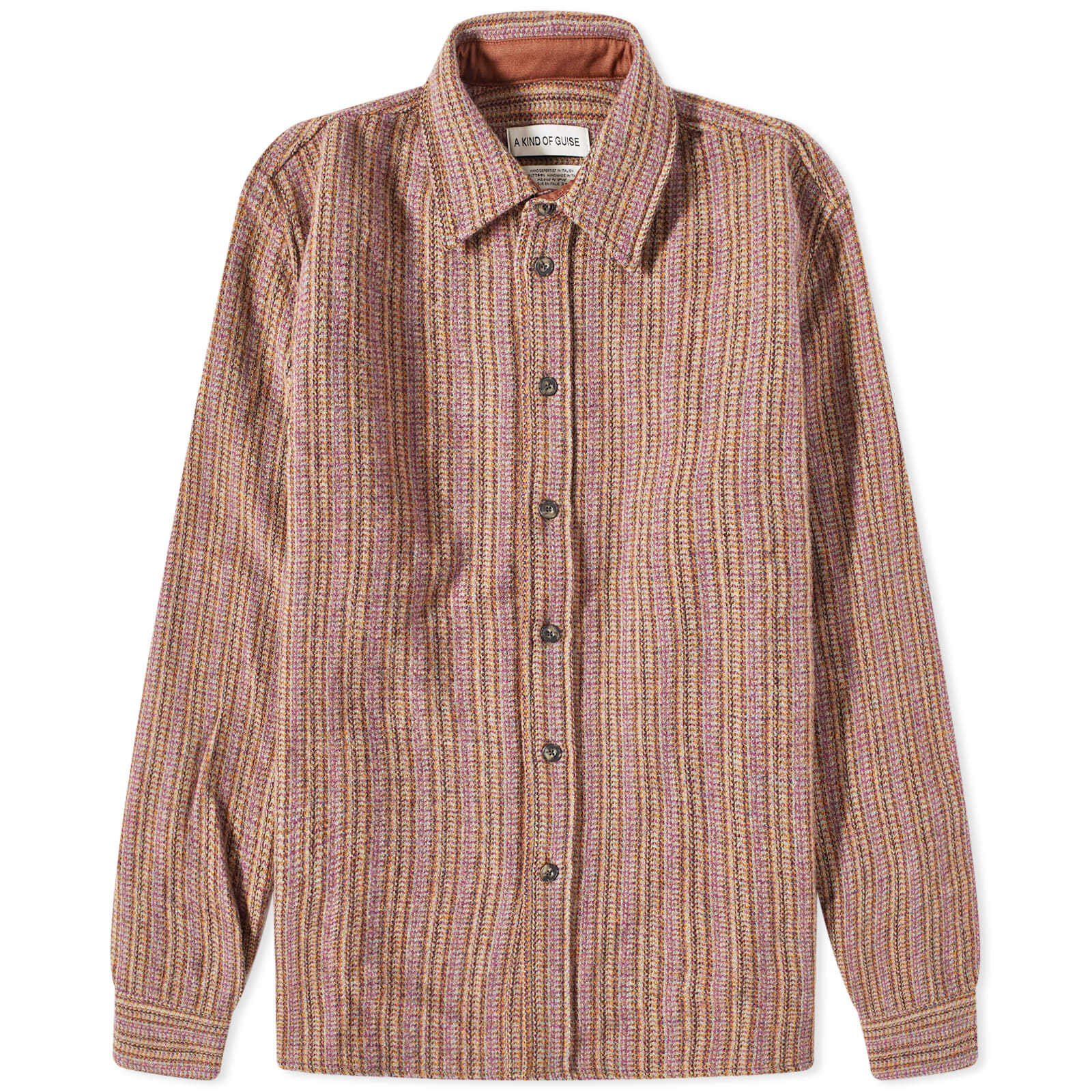 A Kind of Guise Dullu Overshirt Log Fire Stripe | END. (GB)